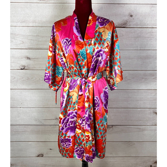 Natori | Intimates & Sleepwear | Natori Floral Belted Kimono Robe 34 ...